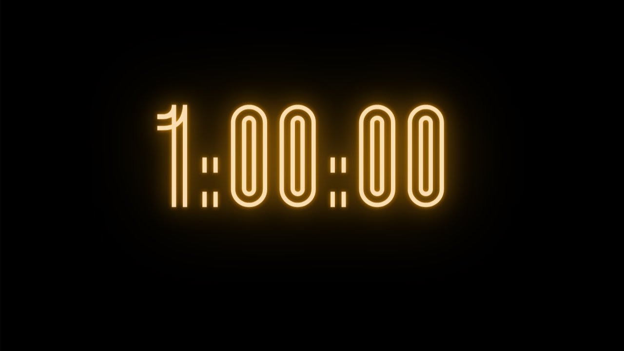 1 Hour Countdown | Timer | No music and Nonstop timer | Simple time ...