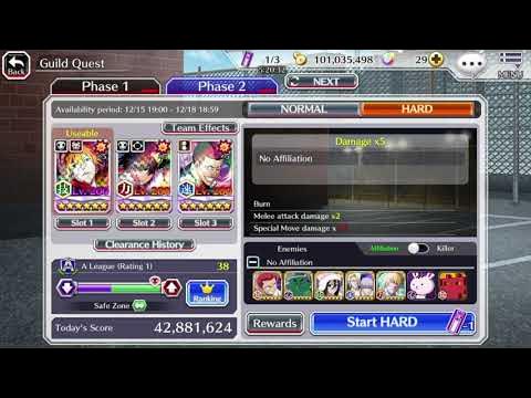 Bleach Brave Souls - No Affiliation Melee Hard Guild Quest sub 9 - YouTube