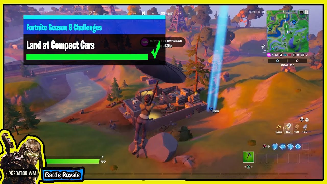 Harvest Metal from Compact Cars / Fortnite Challenges / Season 6 ...
