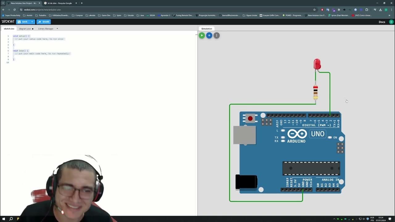 Seu primeiro contato com ARDUINO - Controlando LEDs com BOTÃO - YouTube