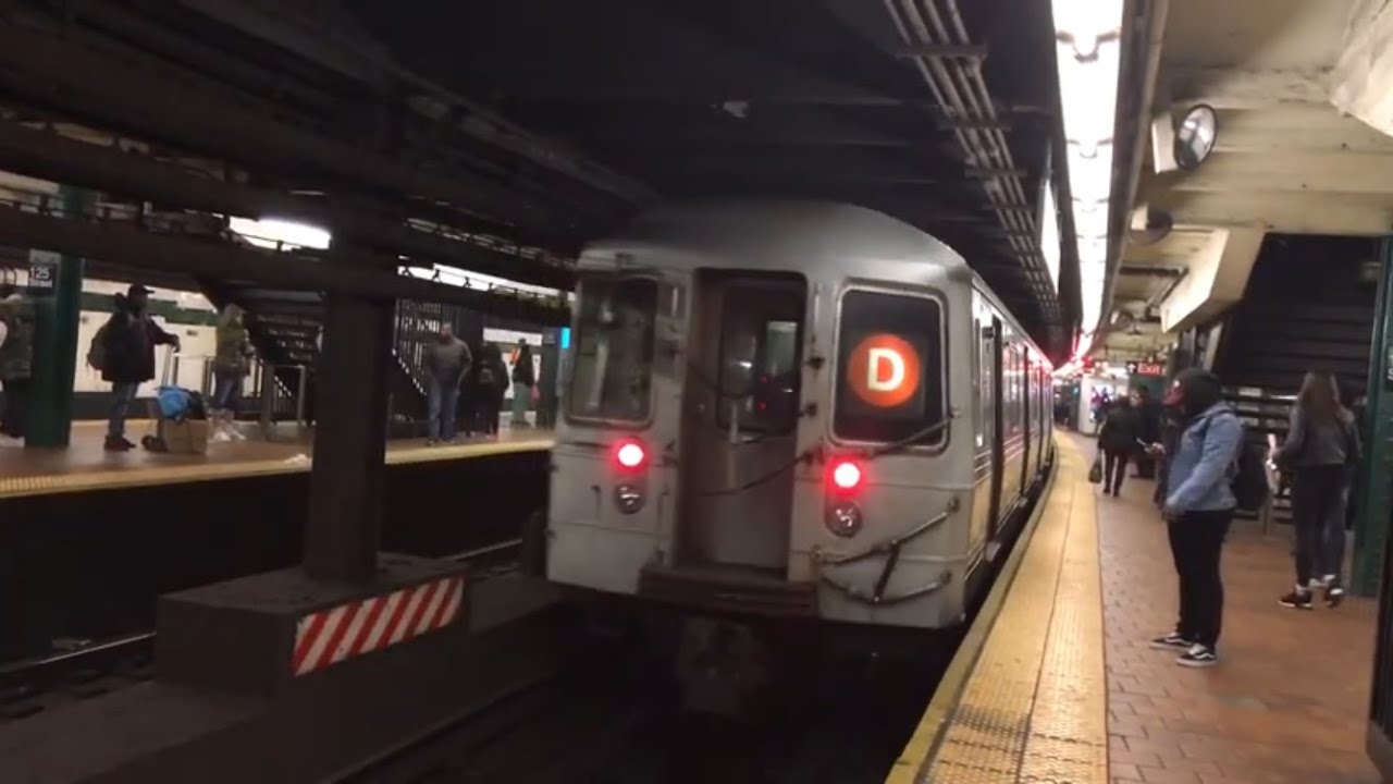 R32/R46/R68/R68A/R179 A,D Express And B,C Local Trains At 125th Street ...