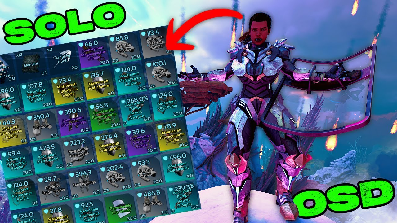 INSANE LOOT From Soloing a Red OSD on Arks Most Popular Unofficial PvP ...