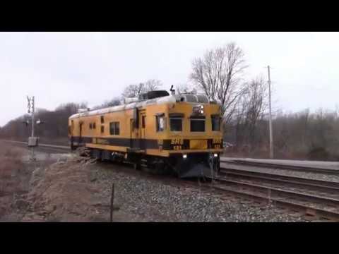 Sperry Rail Track Inspection Car in Batavia, NY 3/18/20 - YouTube