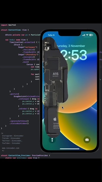 Iphone x ray animation #swiftui - YouTube