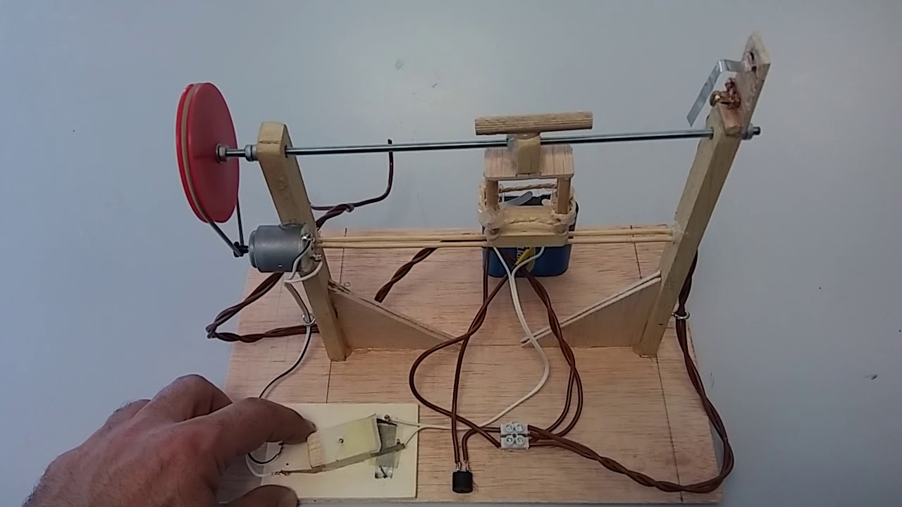 Teleférico - mecanismo tornillo-tuerca - YouTube