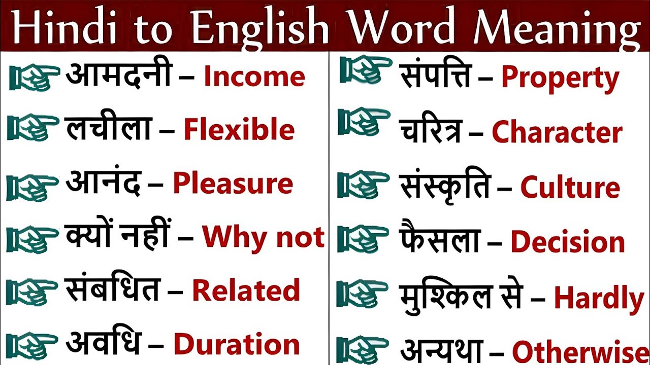 💥200 Daily use words meaning | Improve your vocabulary | English Word ...