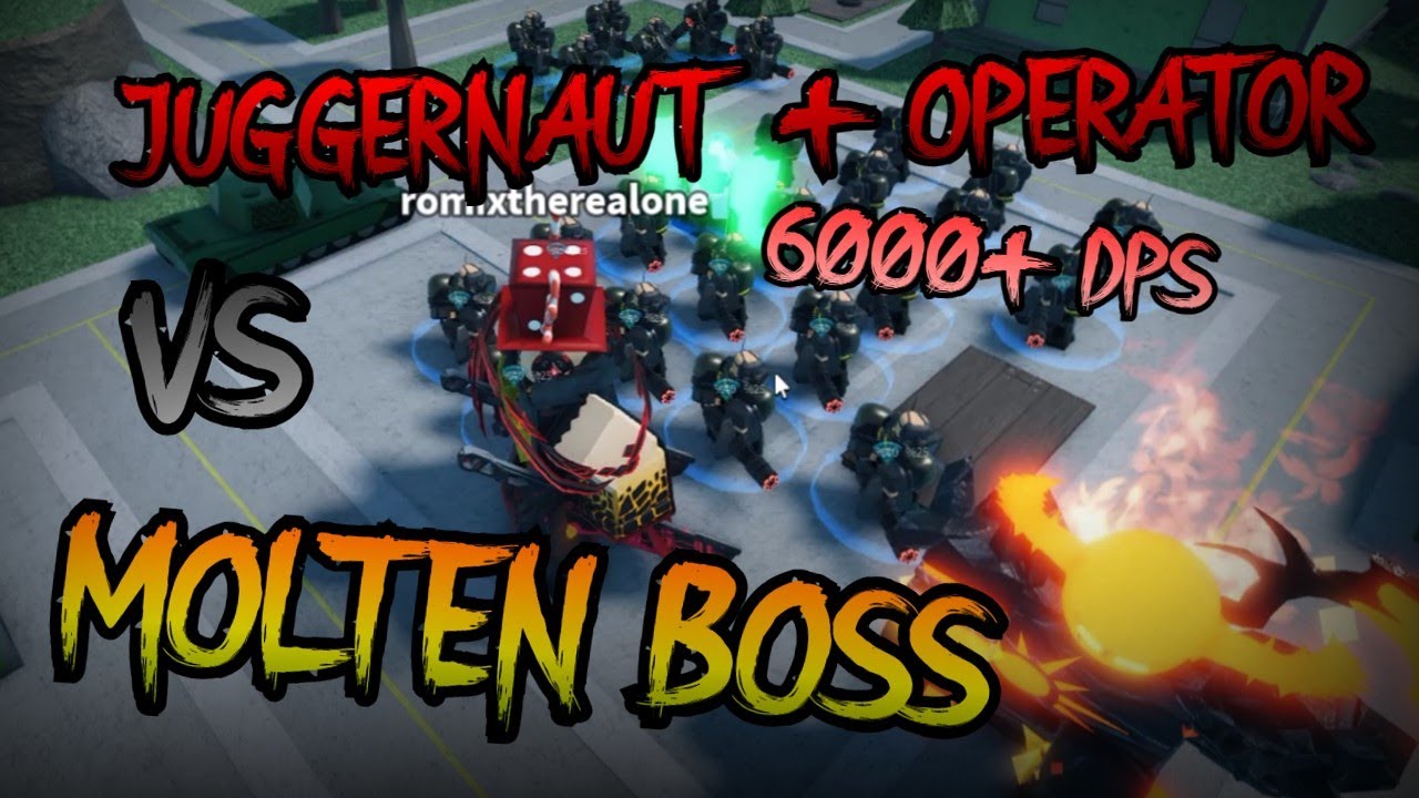 JUGGERNAUT AND OPERATOR VS MOLTEN BOSS [Clickbait Edition] (Roblox ...