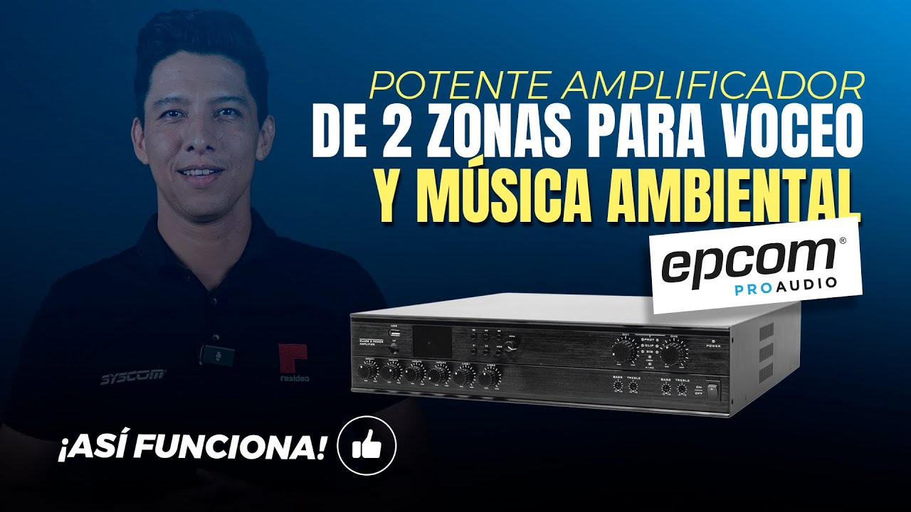 Amplificador SF-2240UC de 2 Zonas para Voceo y Música Ambiental de EPCOM PROAUDIO - YouTube