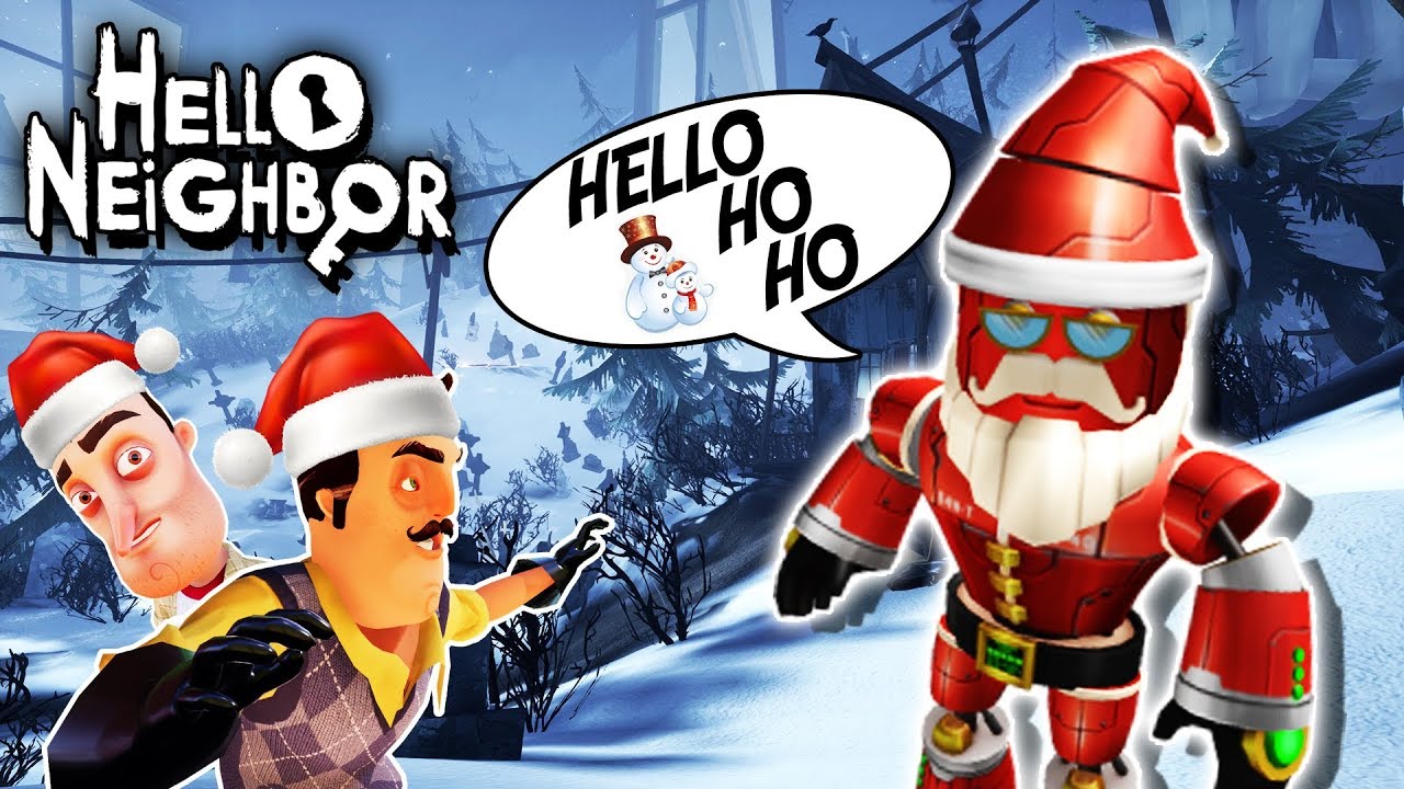 HELLO CHRISTMAS (ROBLOX SANTA BOT) | Hello Neighbor Mod - YouTube