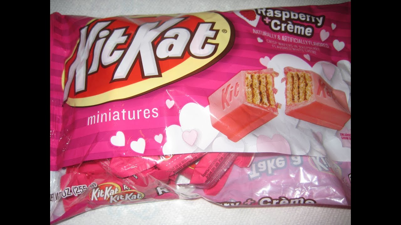 Raspberry Creme Kit Kat Review - YouTube