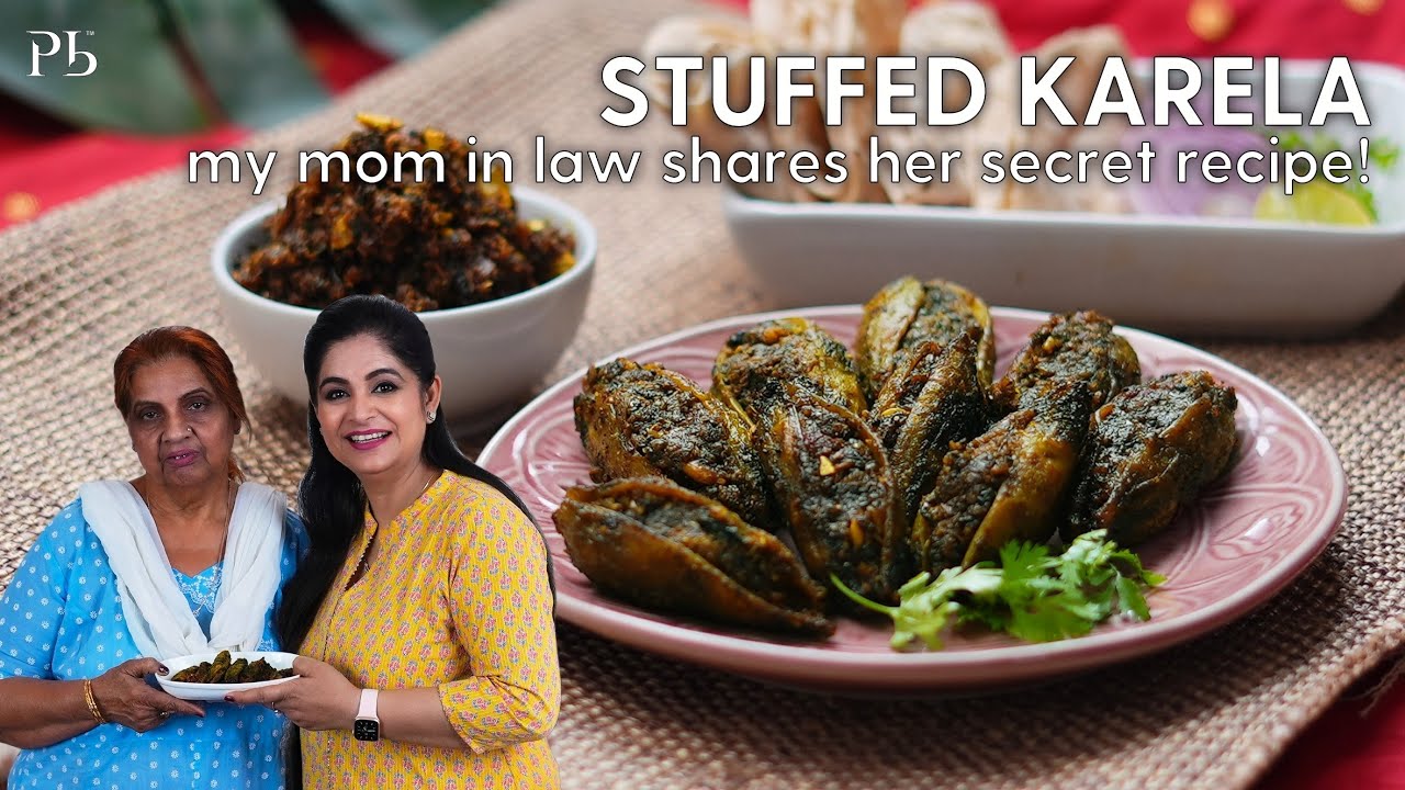 Stuffed Karela I My MIL shares her Bharwa Karela Recipe! I खट्टा मीठा ...