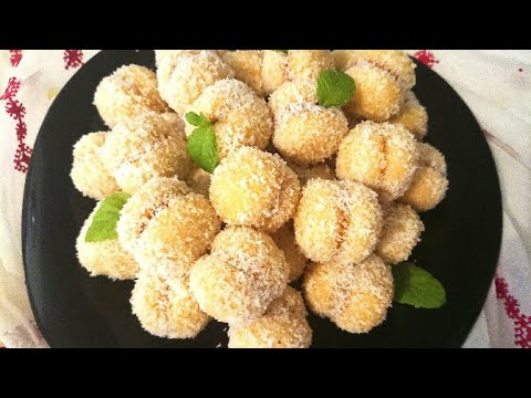 ريشبوند, حلويات العيد، حلوة ريشبوند التقليدية 🍑🥥و بشكل جديد , halwa ...