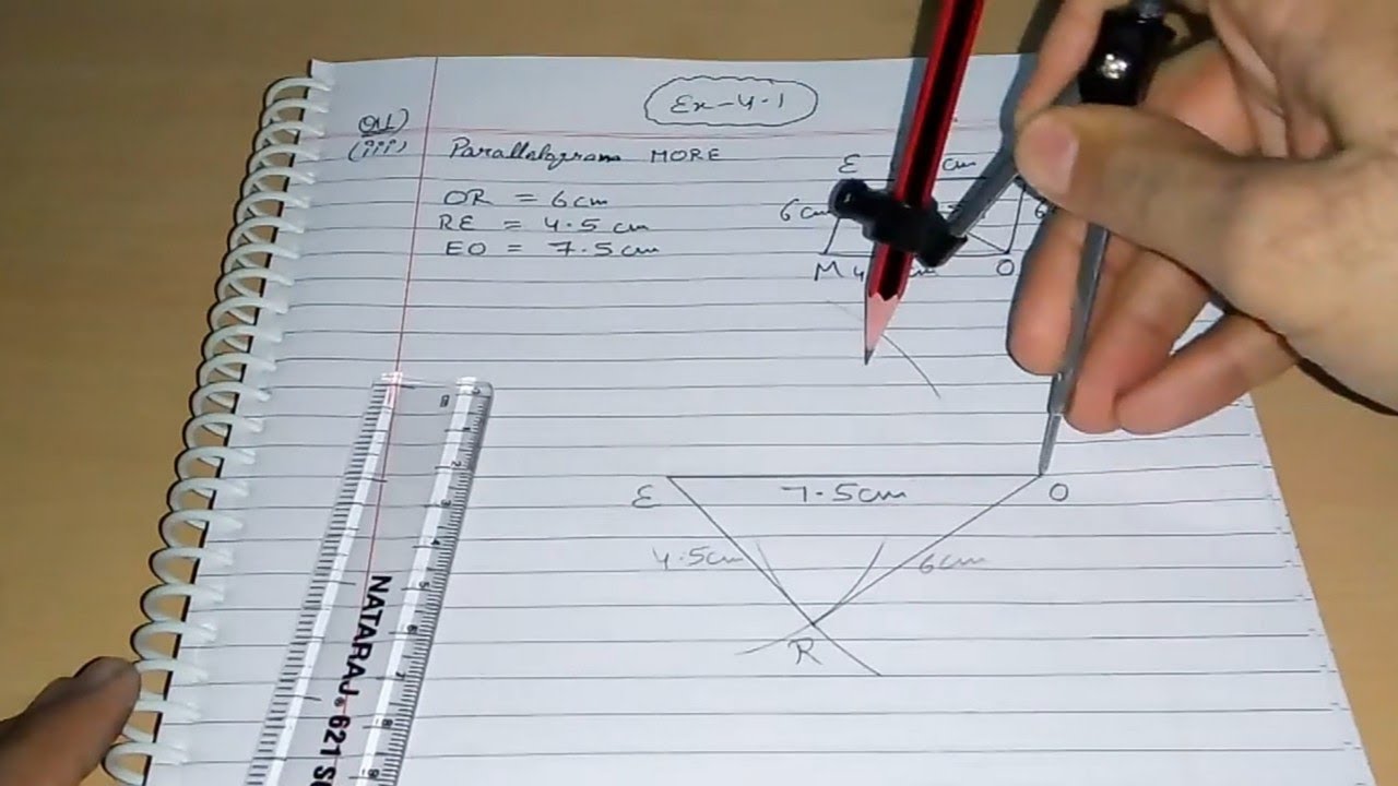 Q 1 (iii), Ex 4.1 - practical geometry - Chapter 4 - maths class 8th ...