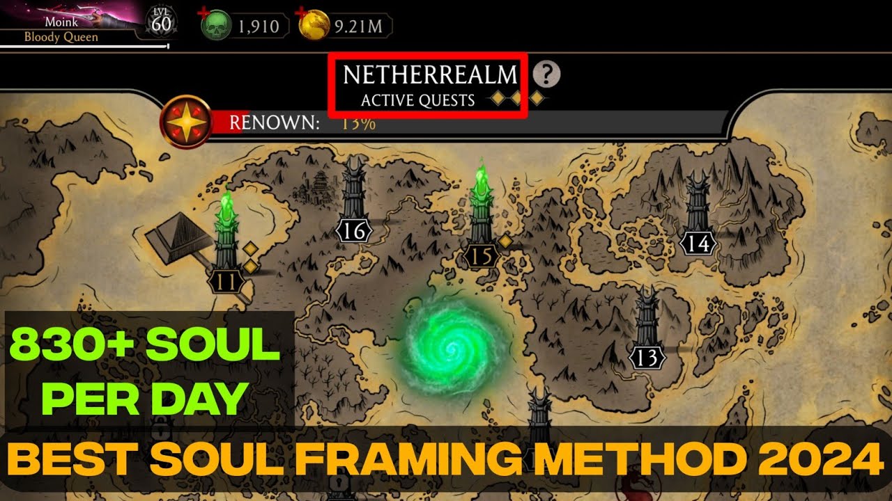 NetherRealm Best Soul Framing Method Mk Mobile 2024!! - YouTube