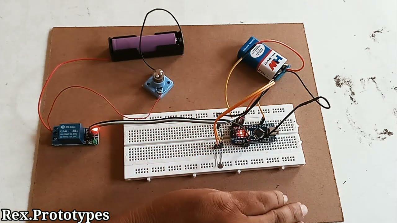 Automatic night light project - YouTube