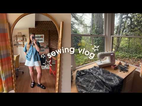a rainy day of sewing (two projects, no real plan) 🌧️🧵