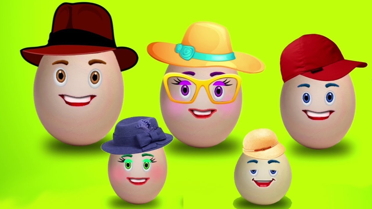 Finger Family Nursery Rhymes | Egg Family | Animated Kids Rhymes ...