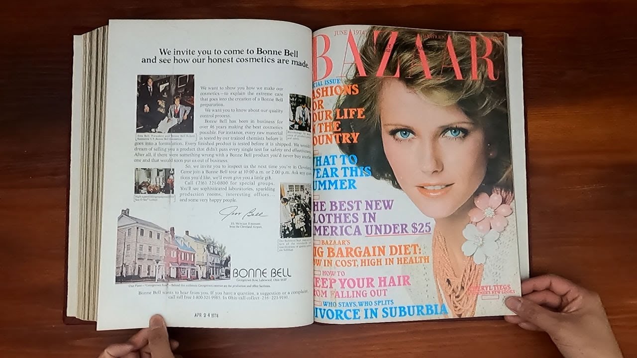 1974 January - June Magazine Flip Through: Harper's Bazaar Cheryl Tiegs ...