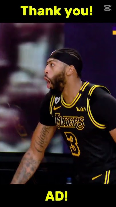 Thank You, AD! 🙌 Anthony Davis’ Dominance Appreciated! 🏀💜💛 #Lakers #shorts #nba #anthonydavis ...