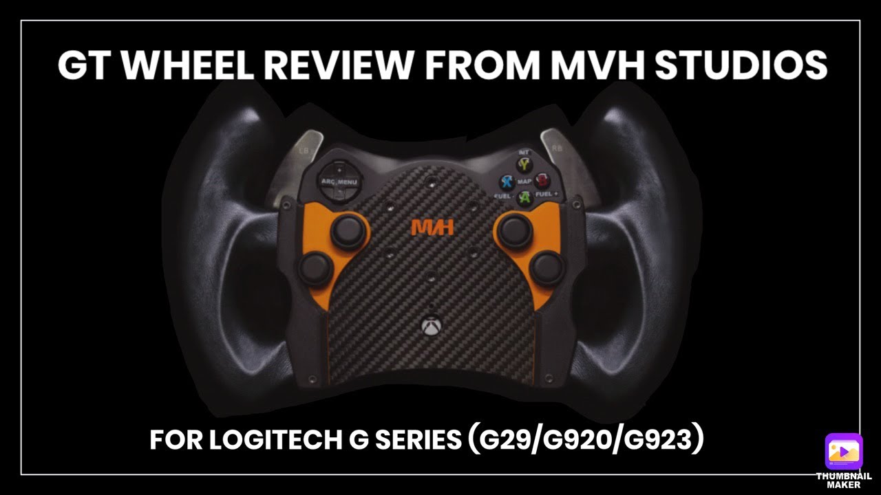 MVH Studios GT Wheel review, Great wheel especially for VR! (Logitech ...