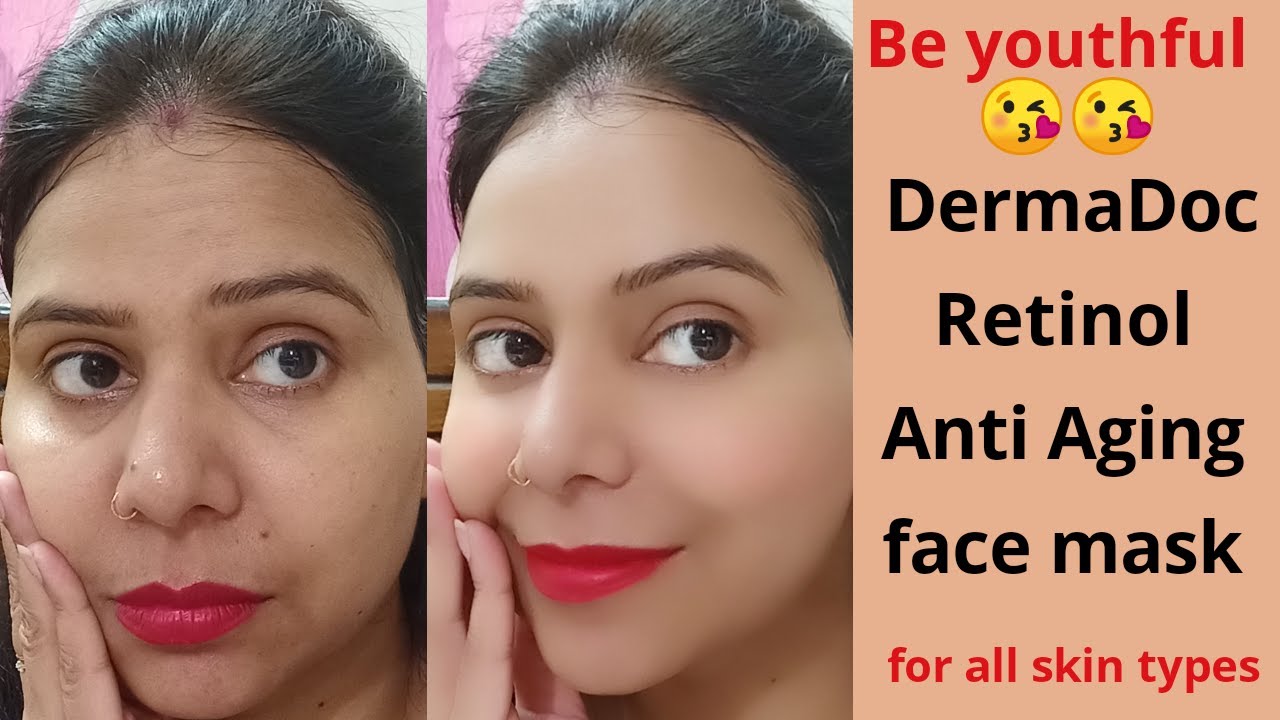 DermaDoc Retinol Anti Aging Face Mask Review - YouTube