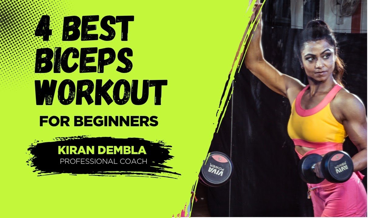 4 BEST BICEPS WORKOUT FOR BEGINNERS. - YouTube