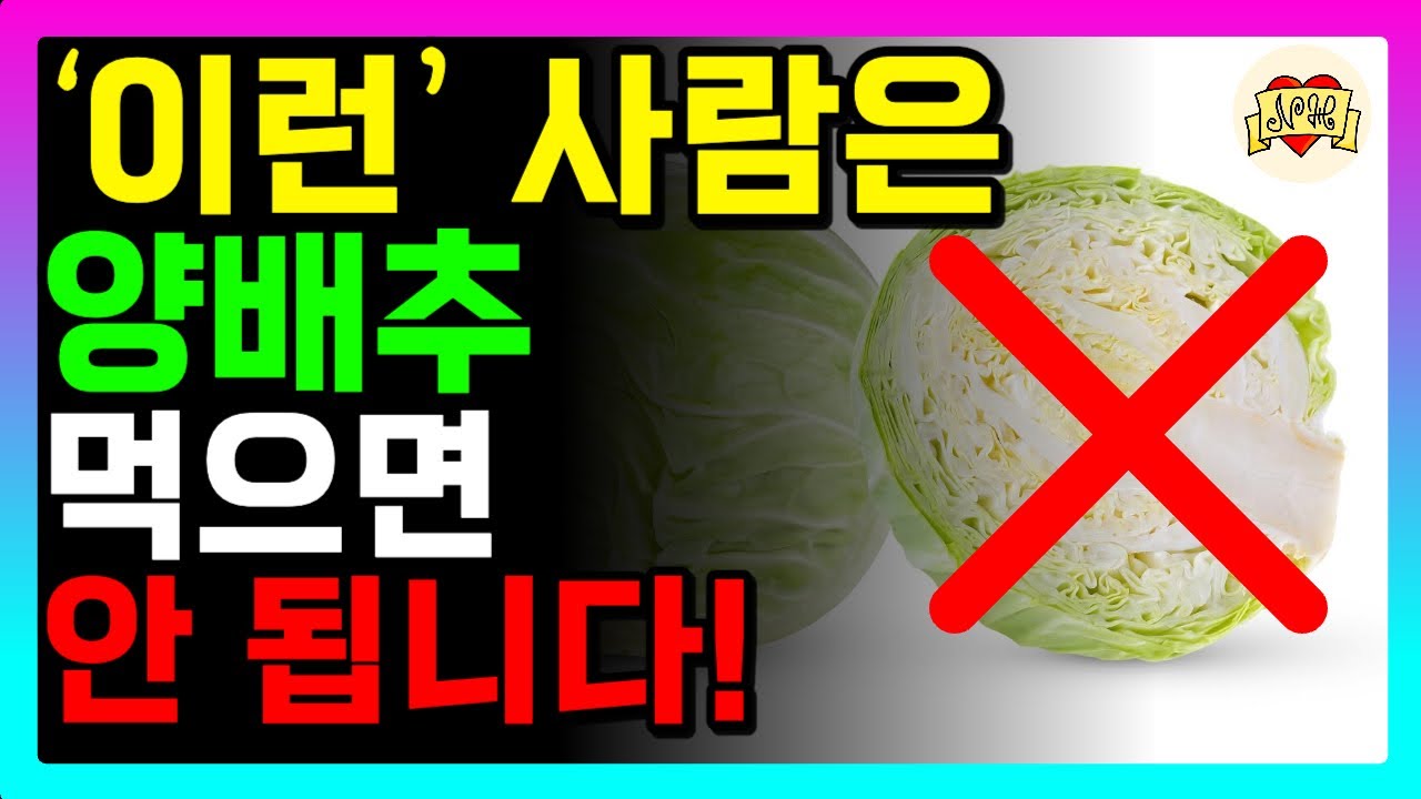 이런 사람은 양배추 먹으면 오히려 독이 됩니다 양배추랑 절대 같이 먹으면 안되는 것 그리고 보약이 되려면 꼭 이렇게 드세요 양배추 효능과 부작용 Youtube