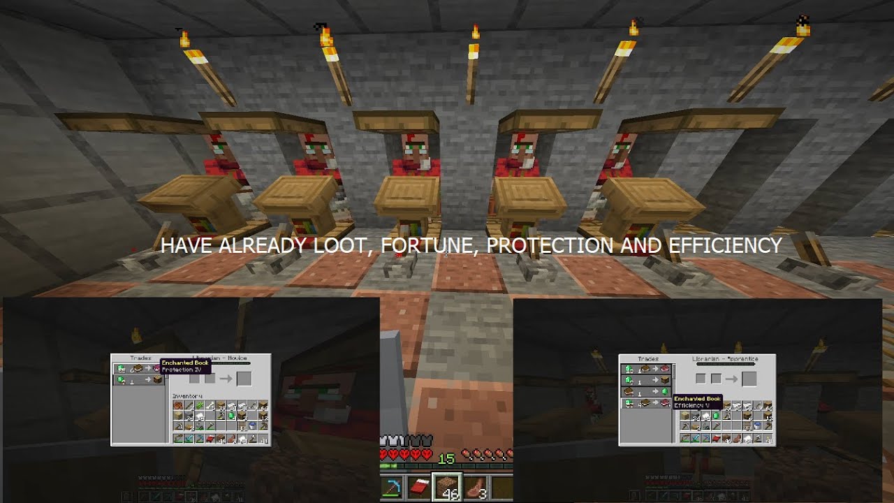 Minecraft S1E8 - Got Looting 3, Fortune, Protection 4 and Efficiency 5 ...