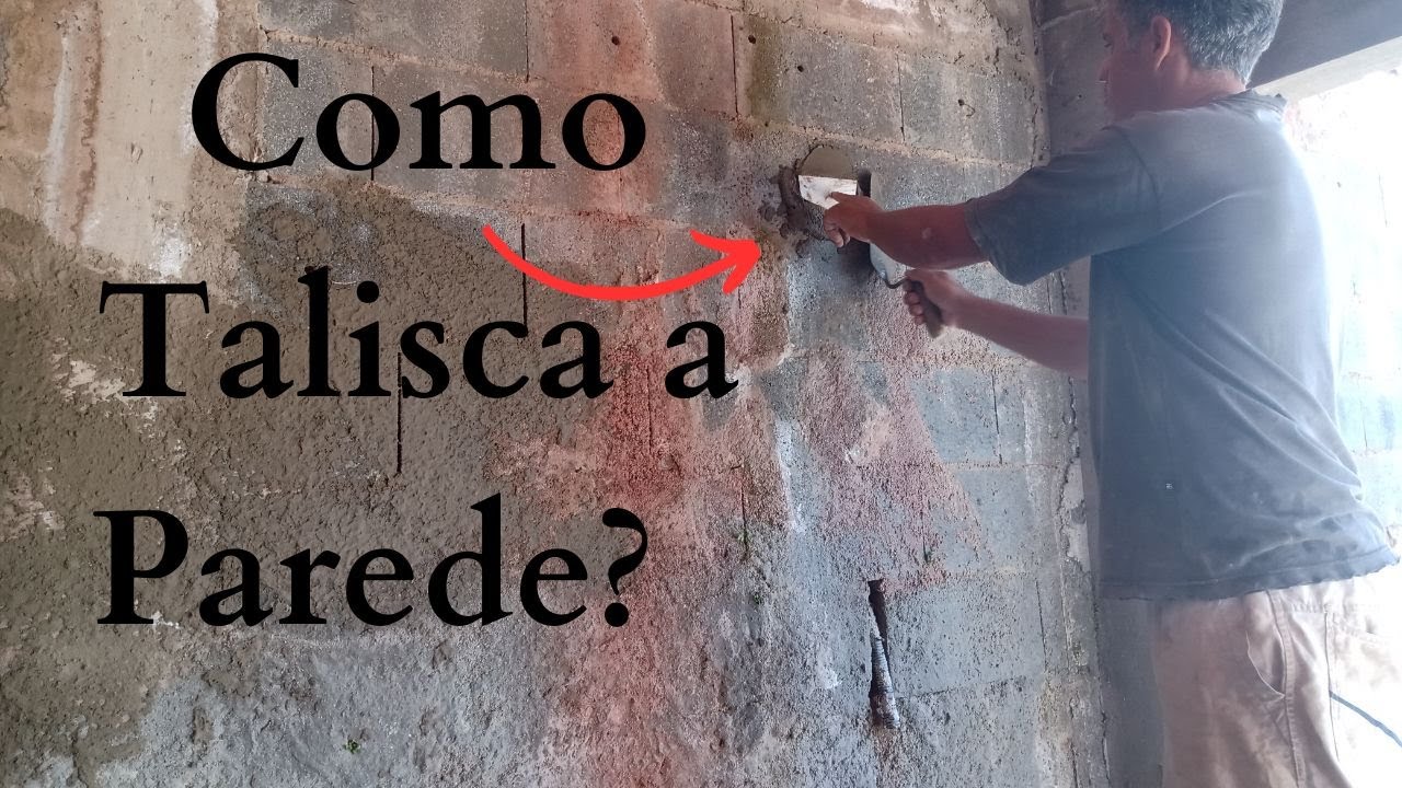 Como talisca a parede para rebocar. - YouTube