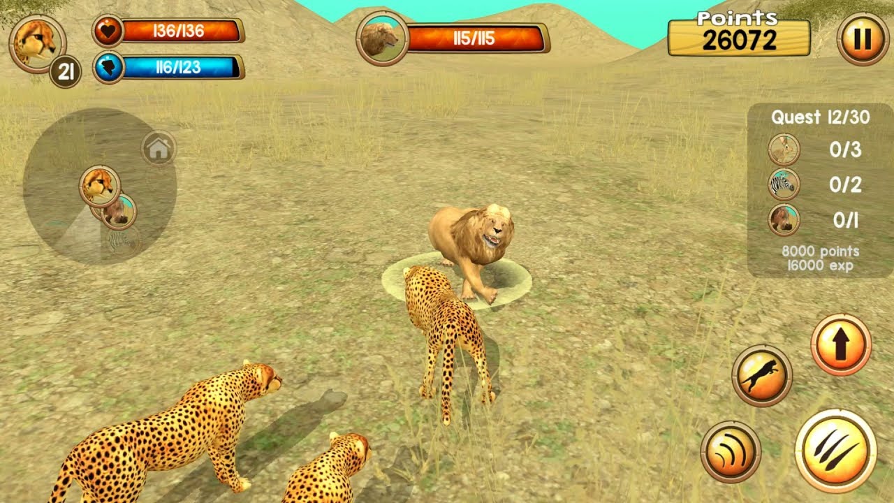 Wild Cheetah Sim 3D Android Gameplay #3 - YouTube