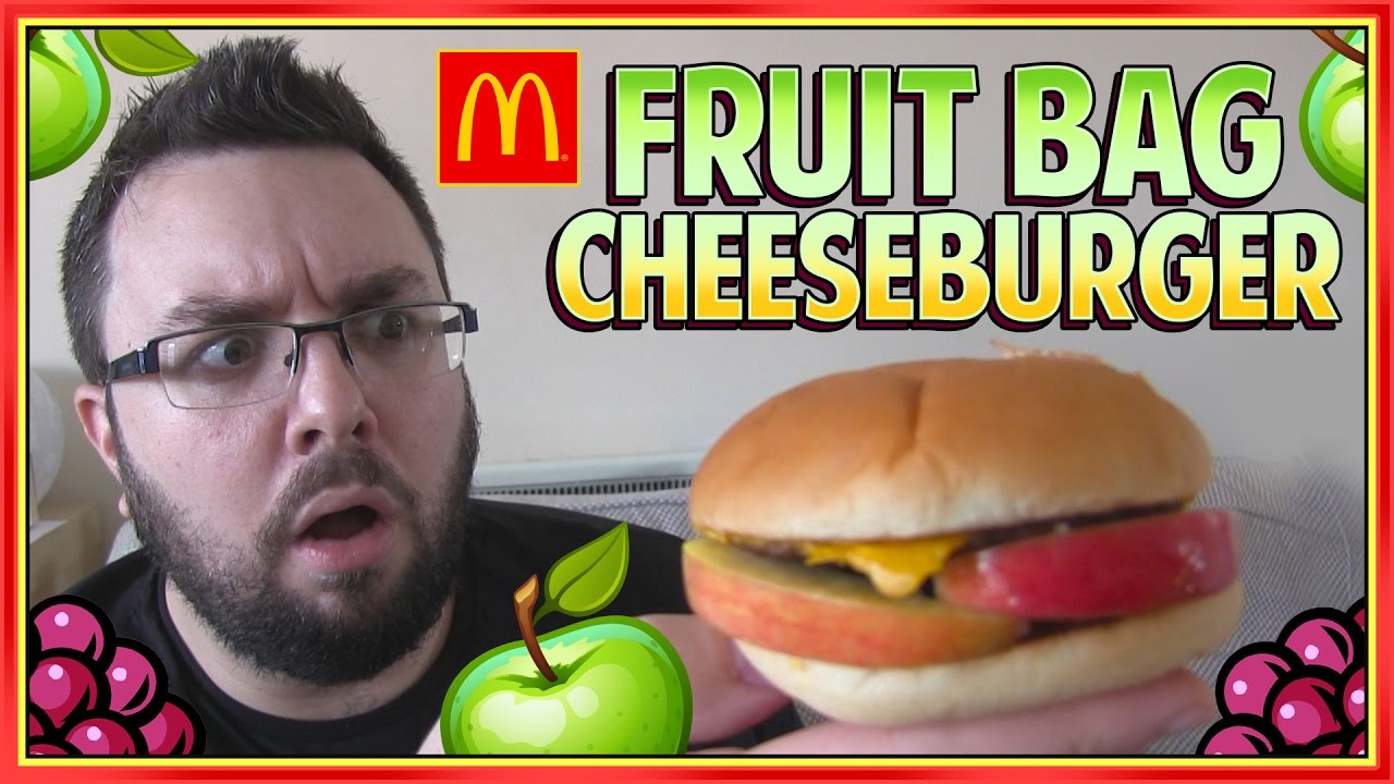 McDonald's Fruit Bag Cheeseburger Review - YouTube