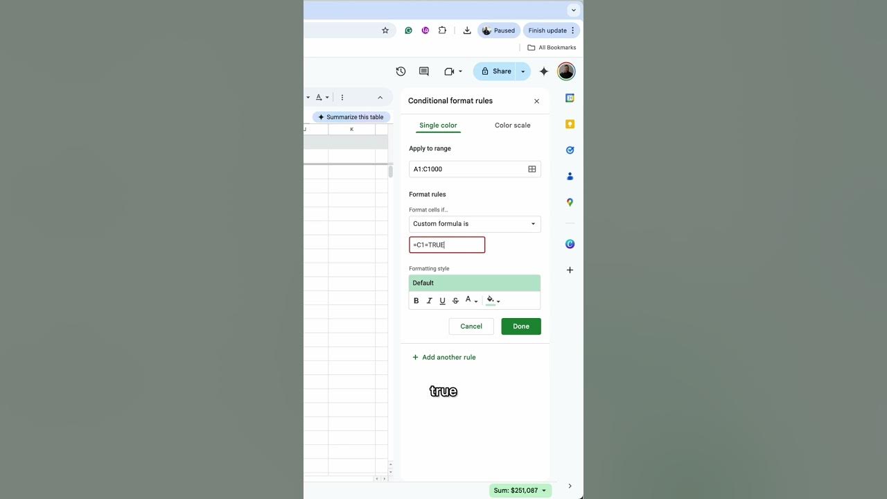 Conditional Formatting Magic: Cross Out Rows with Checkboxes! - YouTube