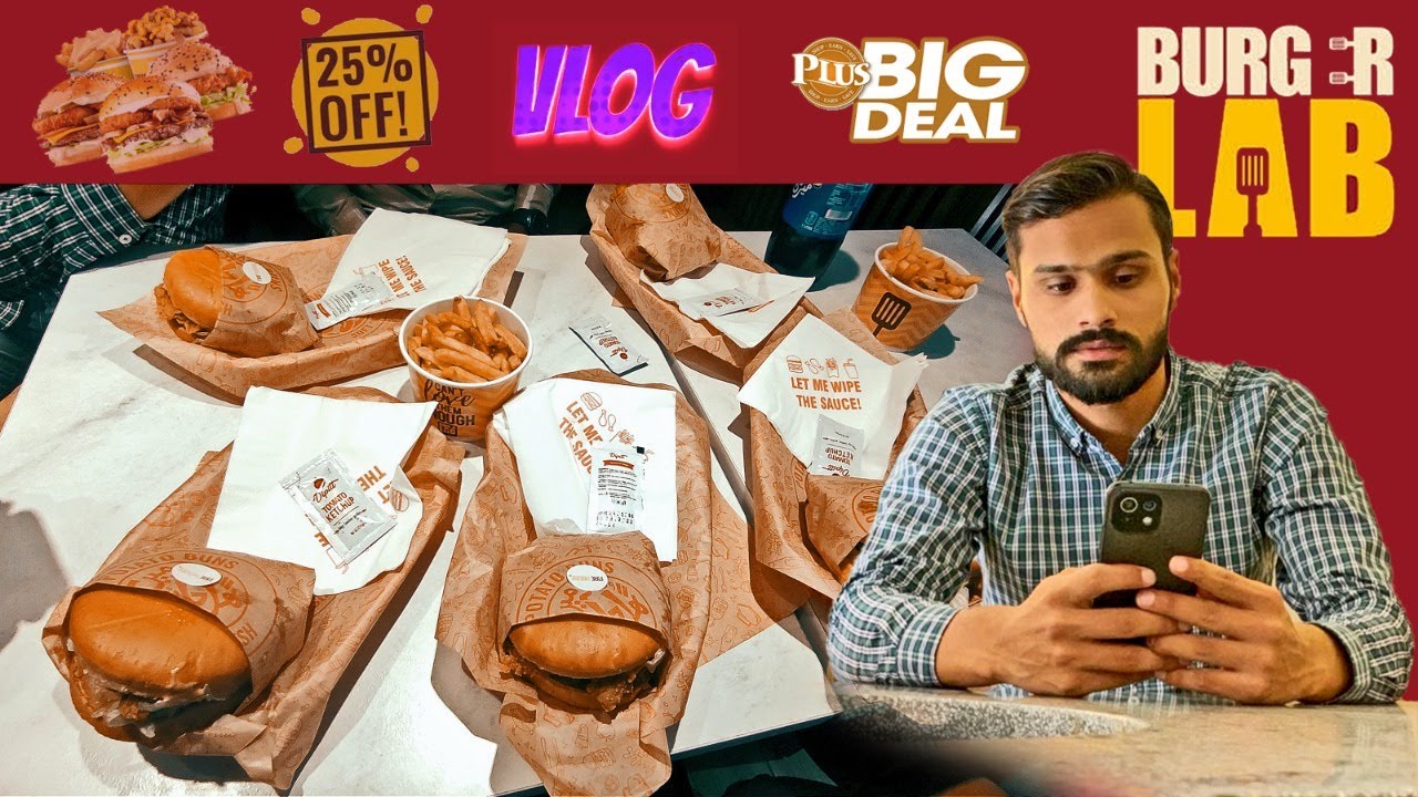 CRAZIEST DEAL OF BURGER LAB | FOOD REVIEW | VLOG | FAHAD MAQSOOD - YouTube