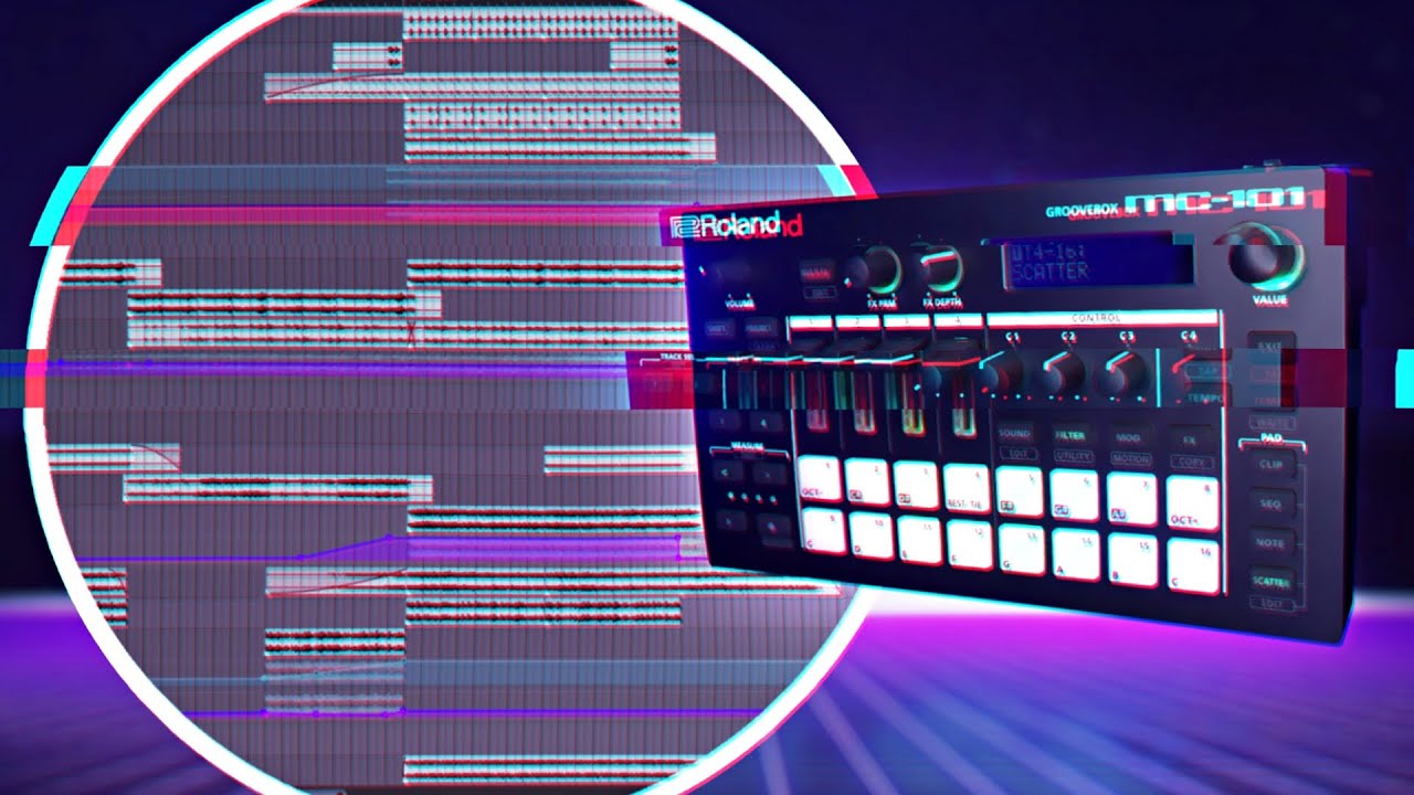 some synthwave tracks made on the MC-101 (& mixed in post) - YouTube