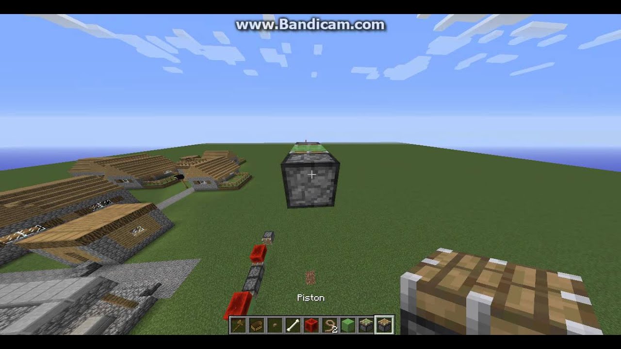 How to make a Flying Machine in Minecraft (Redstone activated) - YouTube