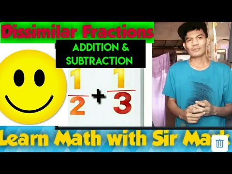 Addition and Subtraction of Dissimilar Fractions || Smiley Method ...