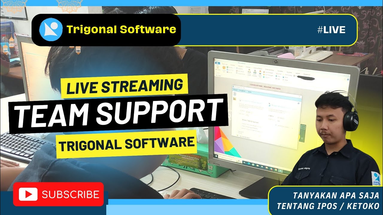 Live Stream Bersama Tim Support Trigonal Software, tanyakan apa saja tentang program IPOS ...