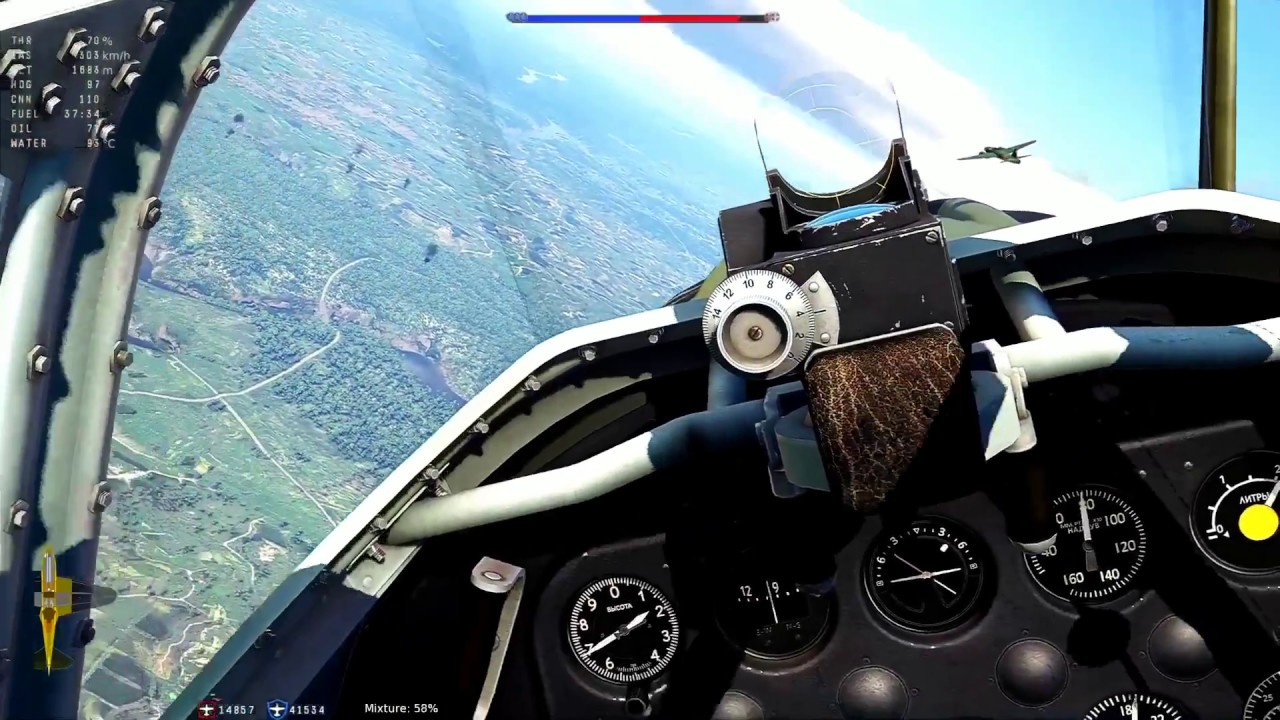 WW2 flight simulator WAR THUNDER MIG -3-34 - YouTube