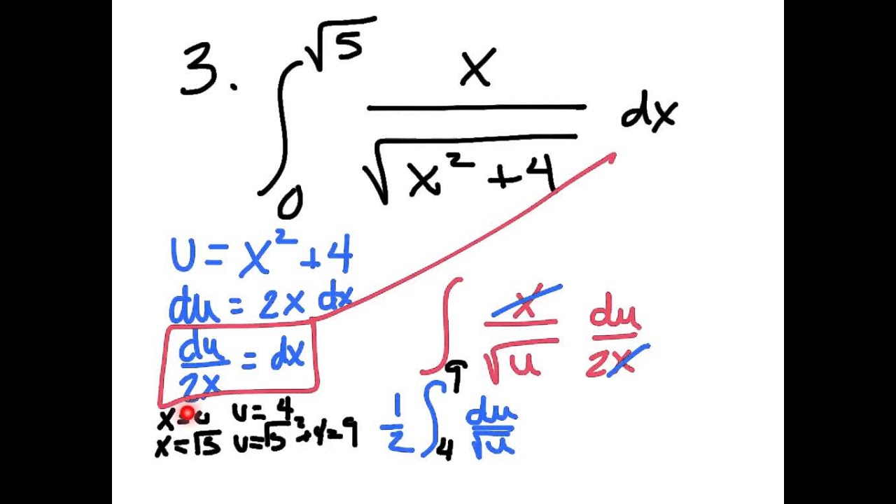 Definite INTEGRALS with u sub - YouTube