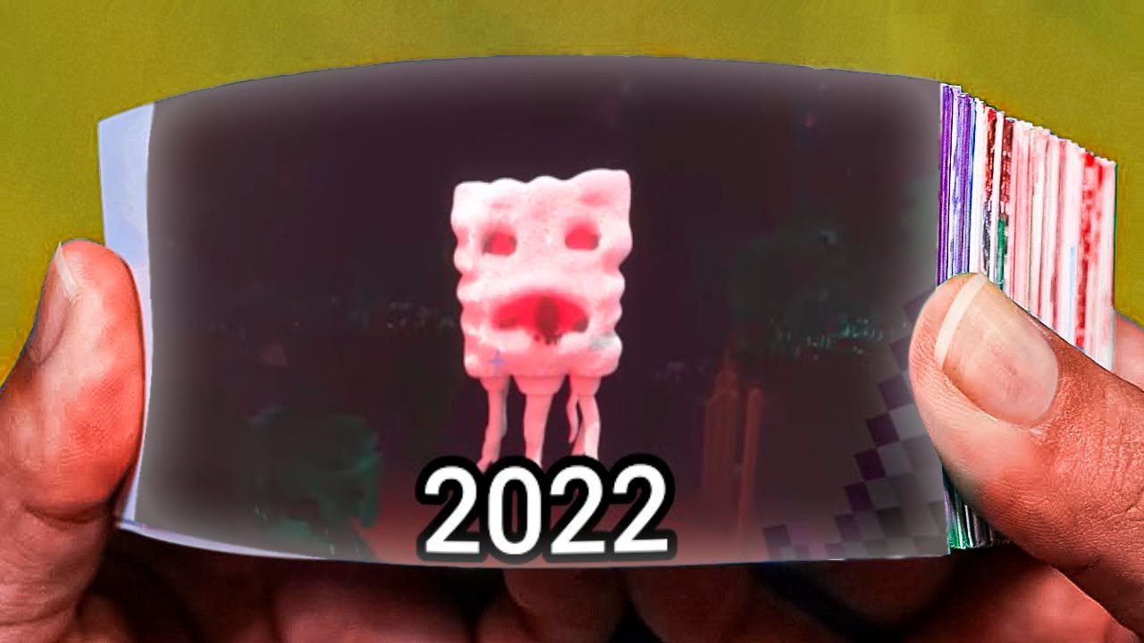 Evolution of Ghast in Minecraft Flipbook Animation - YouTube