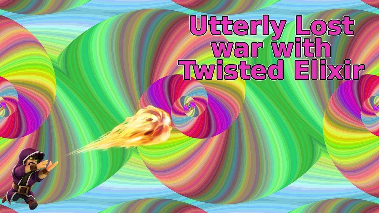 Utterly Lost versus Twisted Elixir in a Clash of Clans War - YouTube