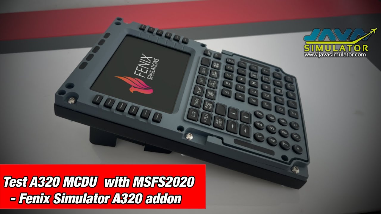Test MCDU with Fenix Simulator A320 - YouTube