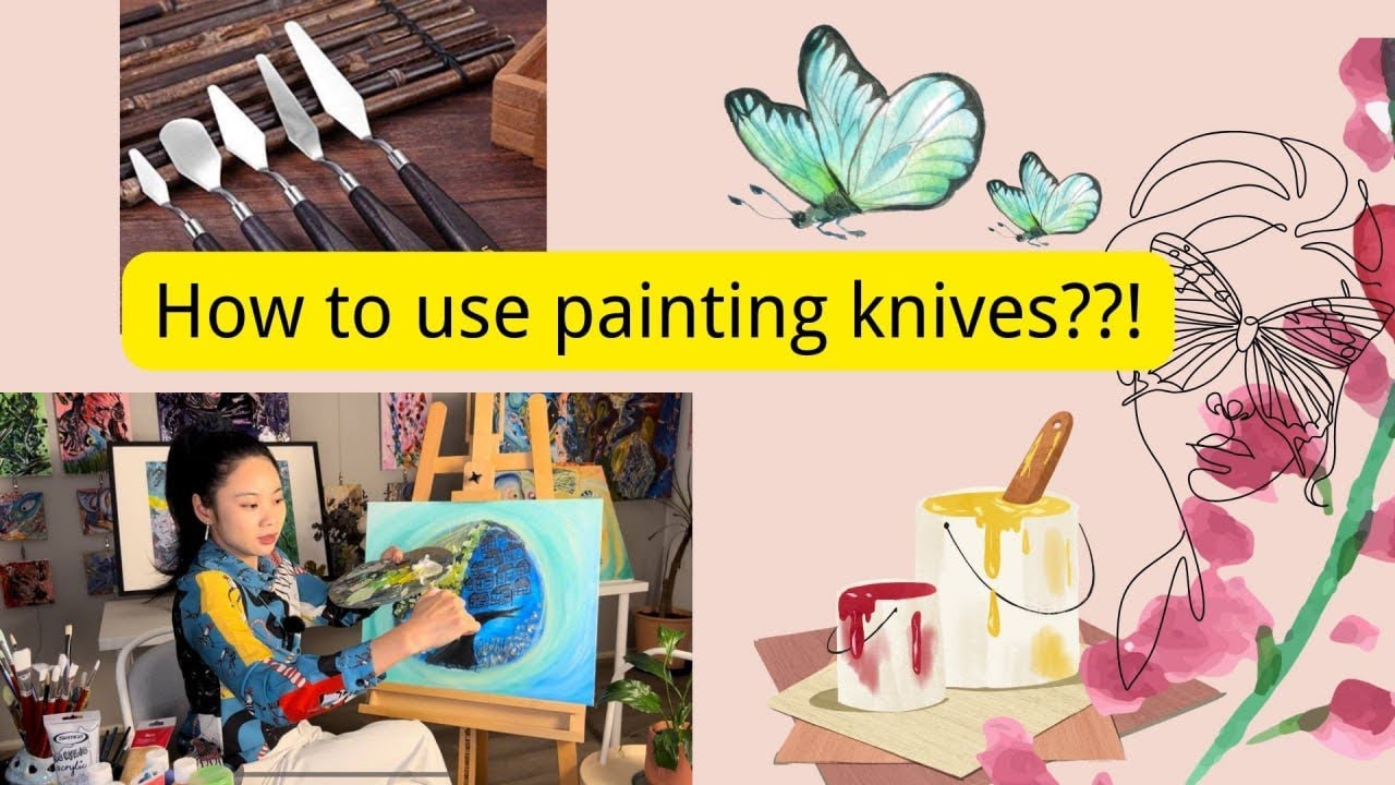 How to use painting knives?! - YouTube
