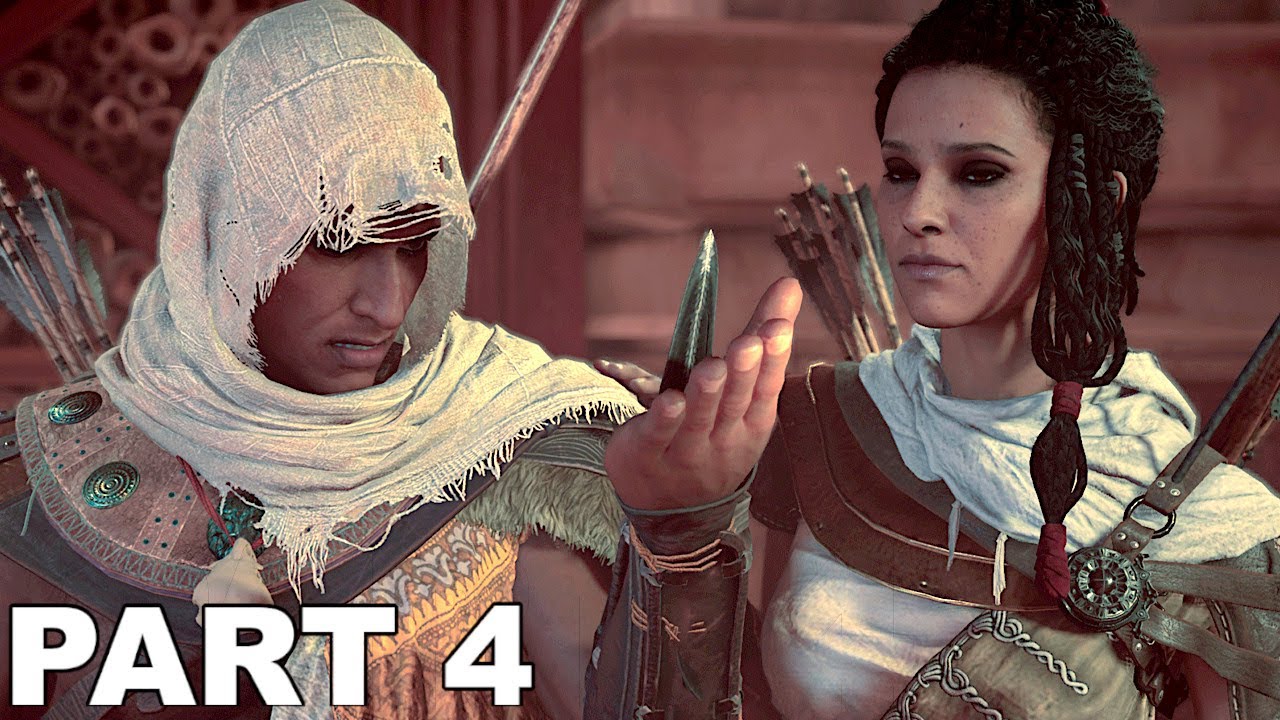 ASSASSIN'S CREED ORIGINS Walkthrough Gameplay Part 4 - The hidden blade ...