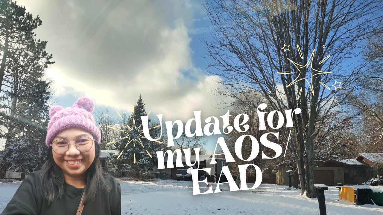 Our Snowy Monday | AOS/ EAD update in US - YouTube