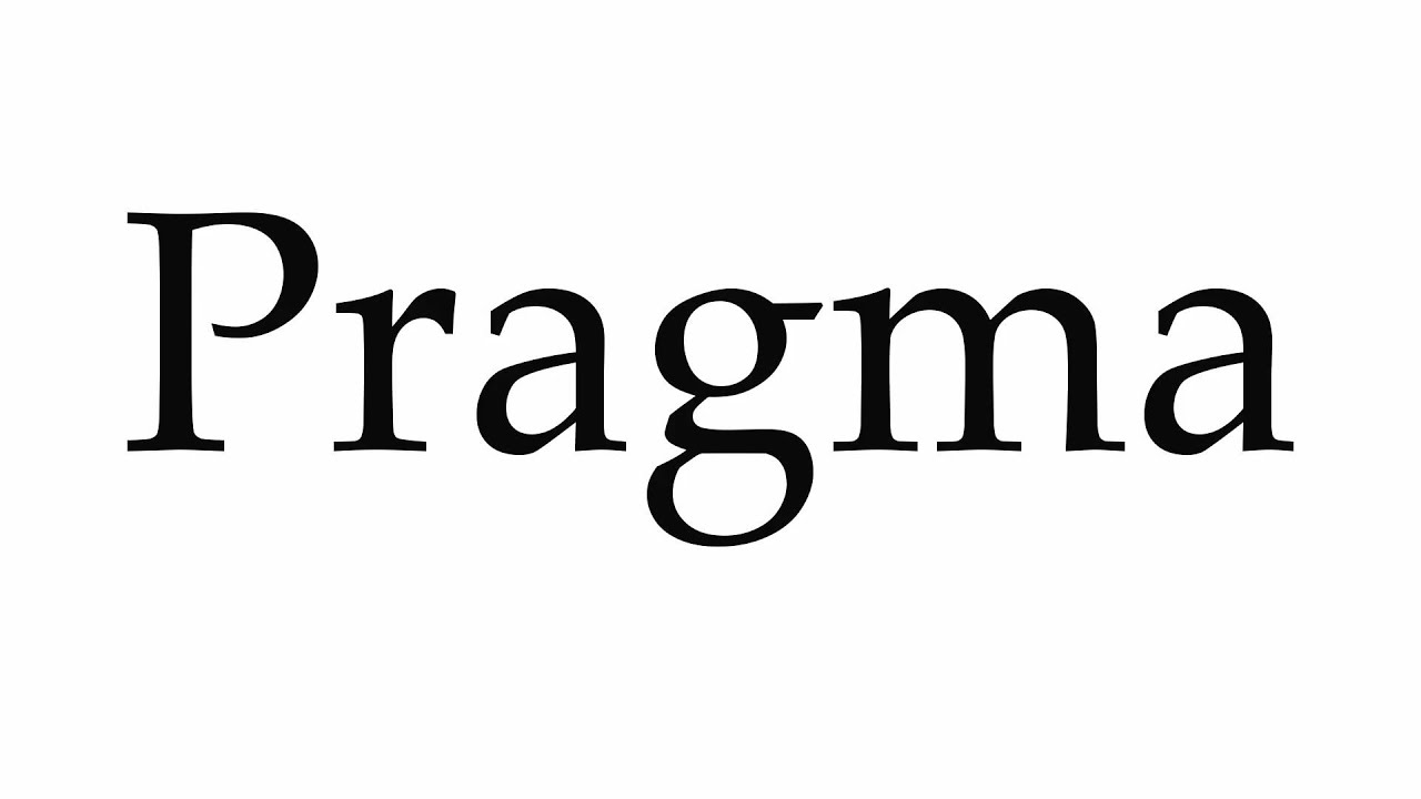 How to Pronounce Pragma - YouTube