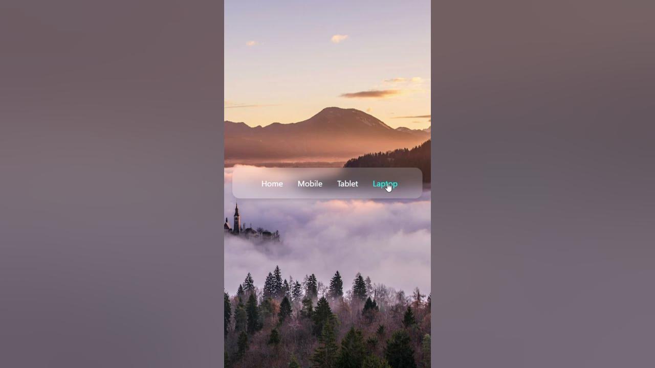 Glass Effect Navbar #css #coding #Navbar #hovereffect #website - YouTube
