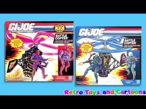 G.I. Joe Real American Hero Gi Joe Cobra Battle Copter Commercial Retro ...