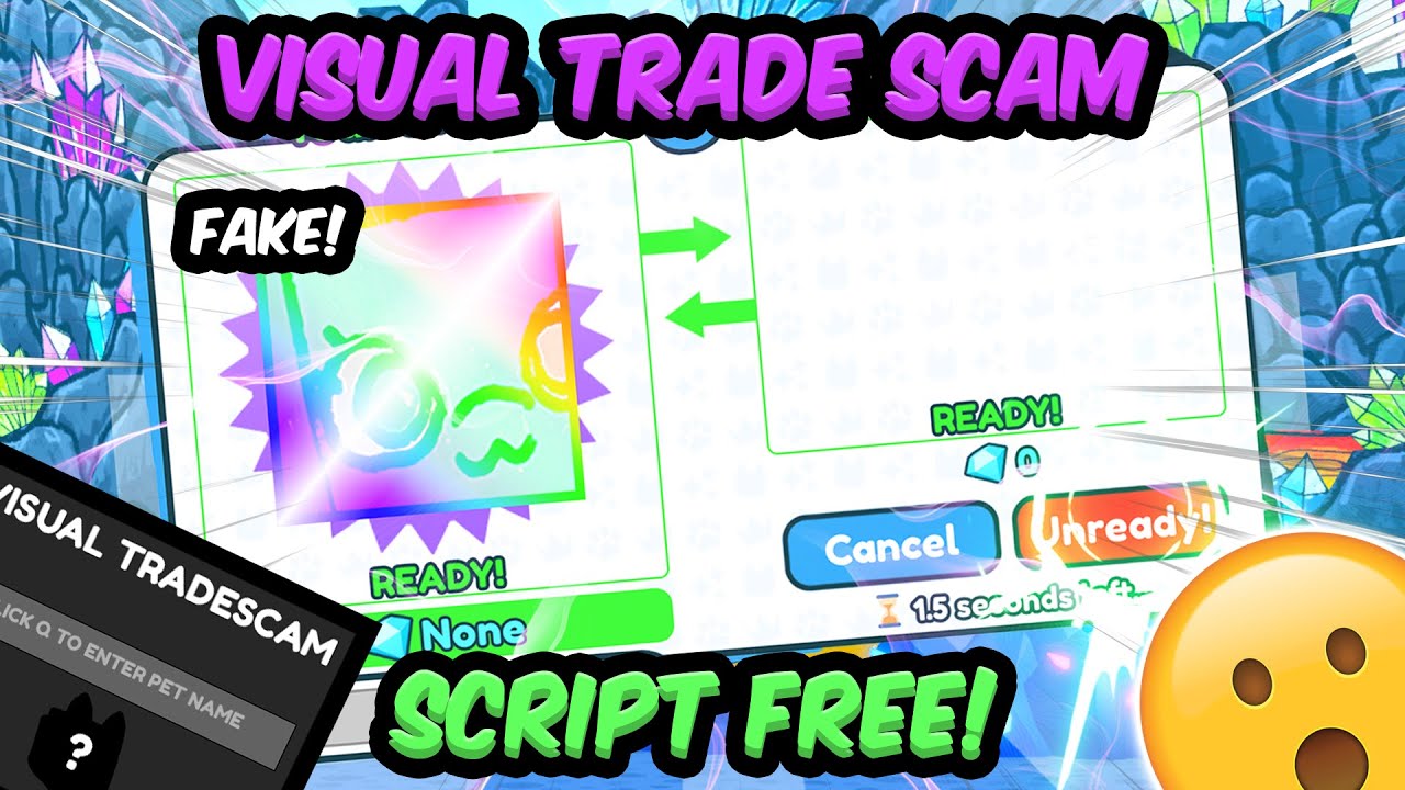 FREE NEW OP VISUAL TRADE SCAM SCRIPT | PET SMULATOR X ROBLOX - YouTube