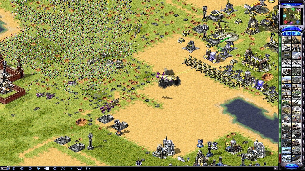 Red Alert 2 (ra2) - War Pro map with 7 Brutal AI - YouTube